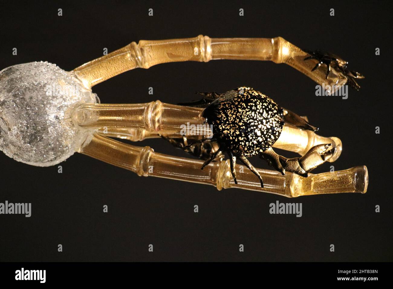 Sculpture of fish with reefs in Seattle aviation museum isolated on ...