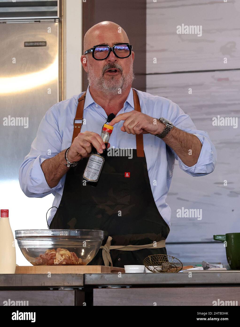 MIAMI BEACH, FL - FEBRUARY 27: Chef Andrew Zimmern is seen during the ...