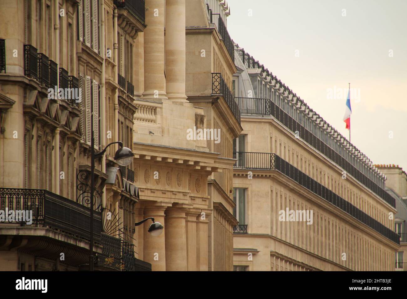 The beautiful and old-style balconies in Paris, French Stock Photo - Alamy
