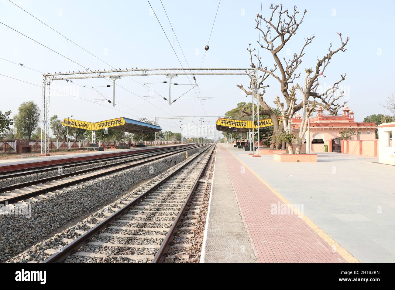 Indian railway electrification hi-res stock photography and images - Alamy