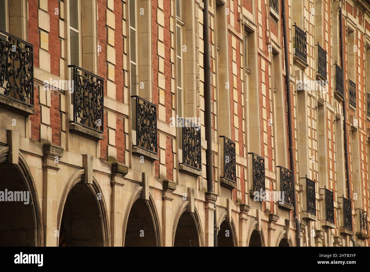 The beautiful and old-style balconies in Paris, French Stock Photo - Alamy