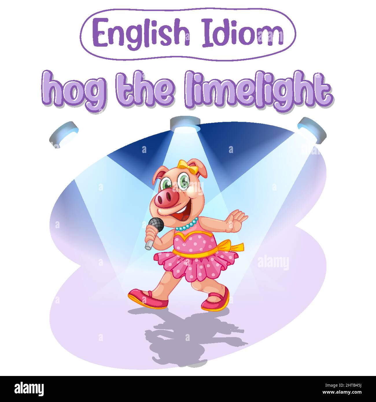 Into the limelight cartoon Stock Vector Images - Alamy