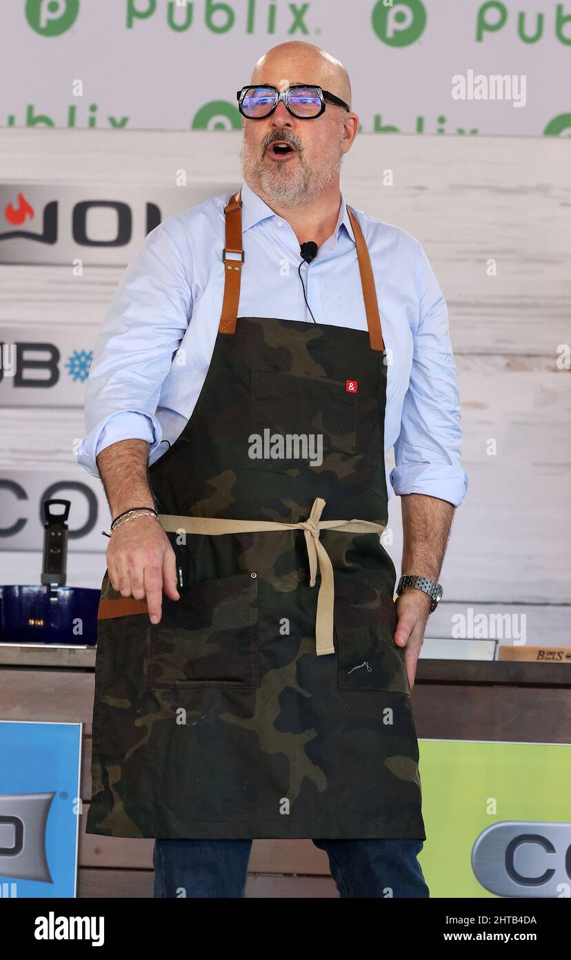 MIAMI BEACH, FL - FEBRUARY 27: Chef Andrew Zimmern is seen during the ...