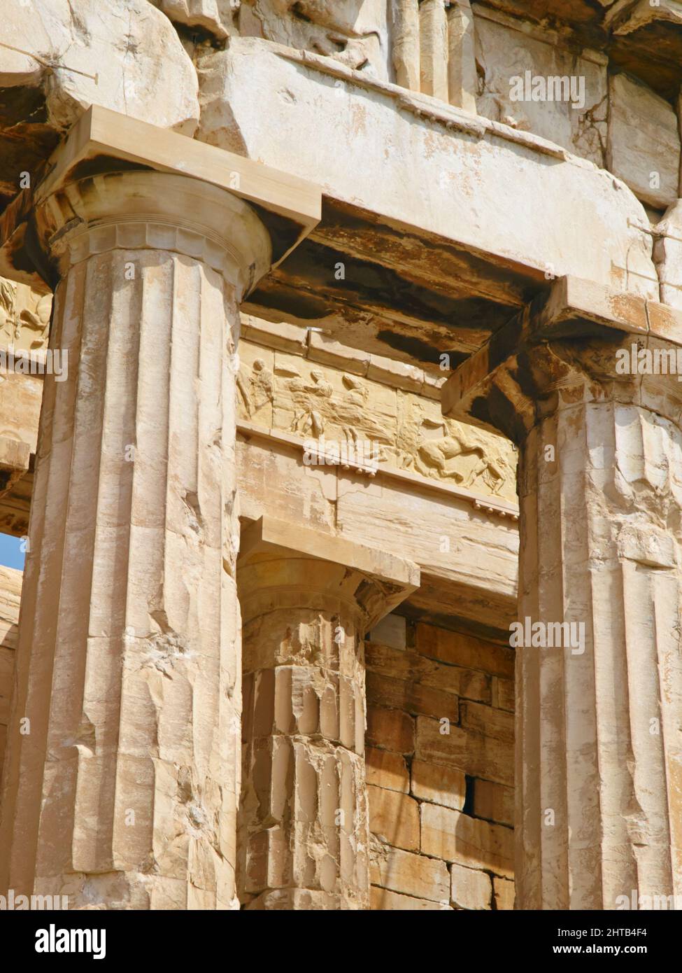 Pillars of acropolis hi-res stock photography and images - Alamy