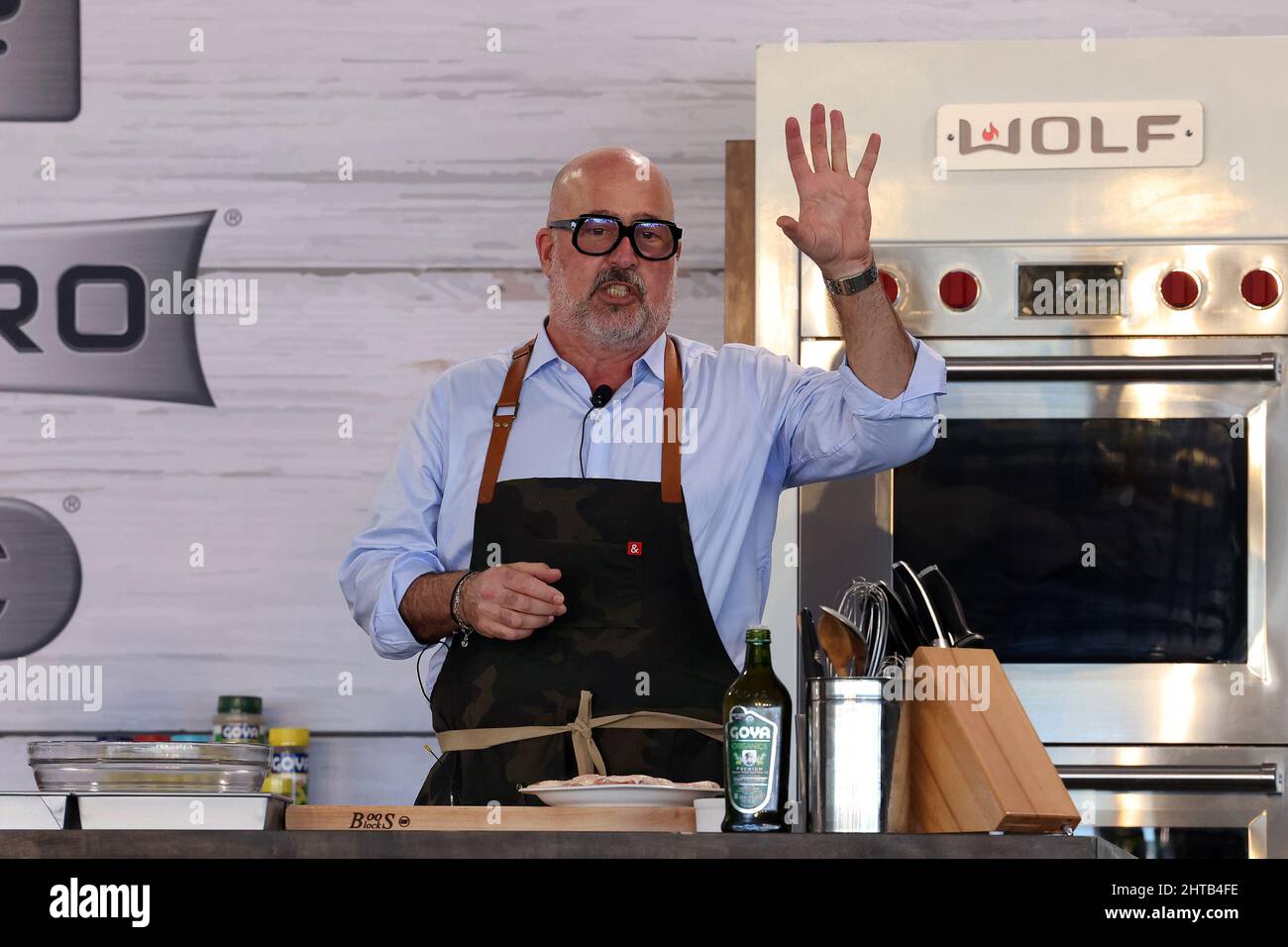 MIAMI BEACH, FL - FEBRUARY 27: Chef Andrew Zimmern is seen during the ...