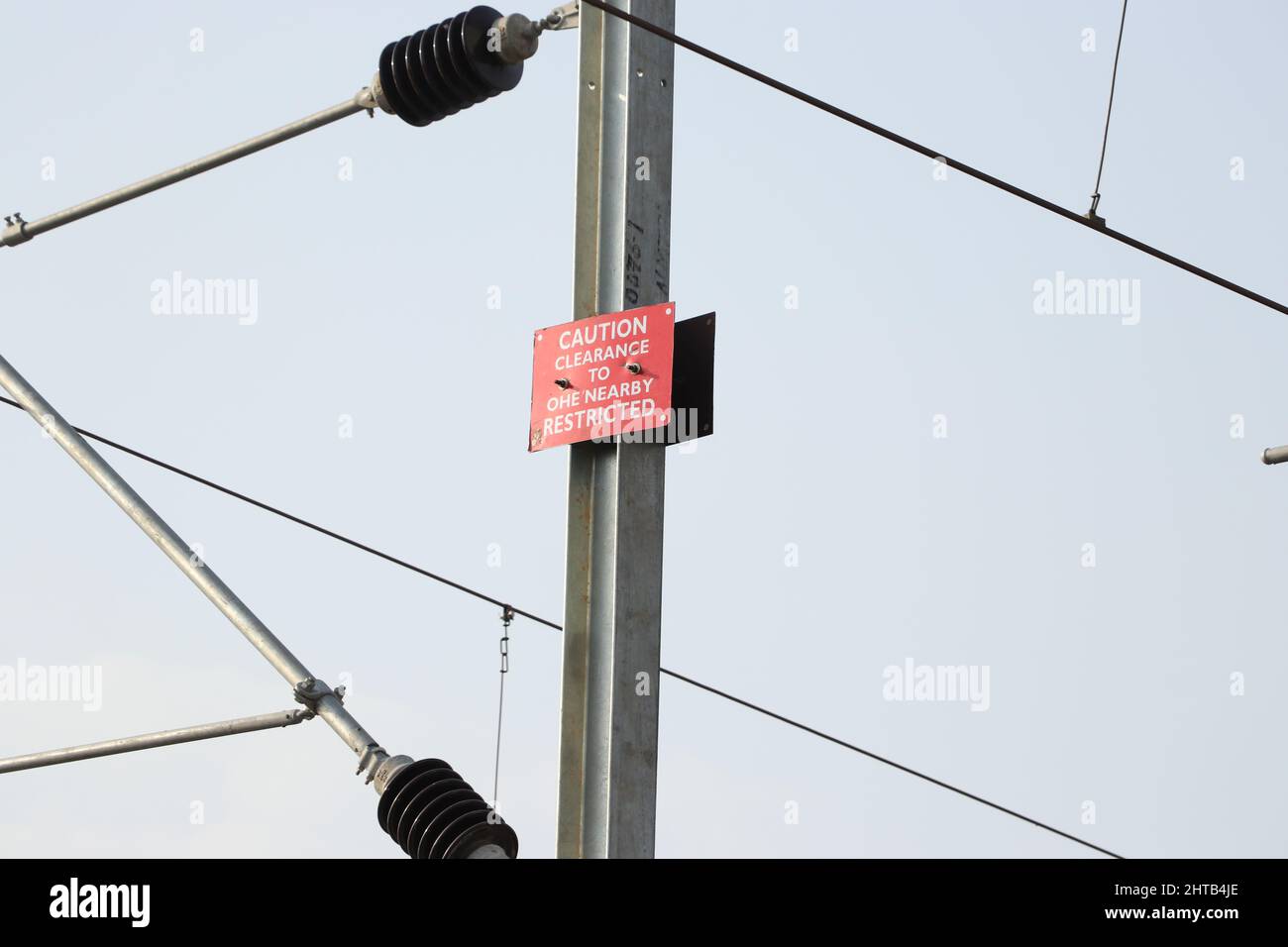 electric wire on pole,dc electric line Stock Photo - Alamy