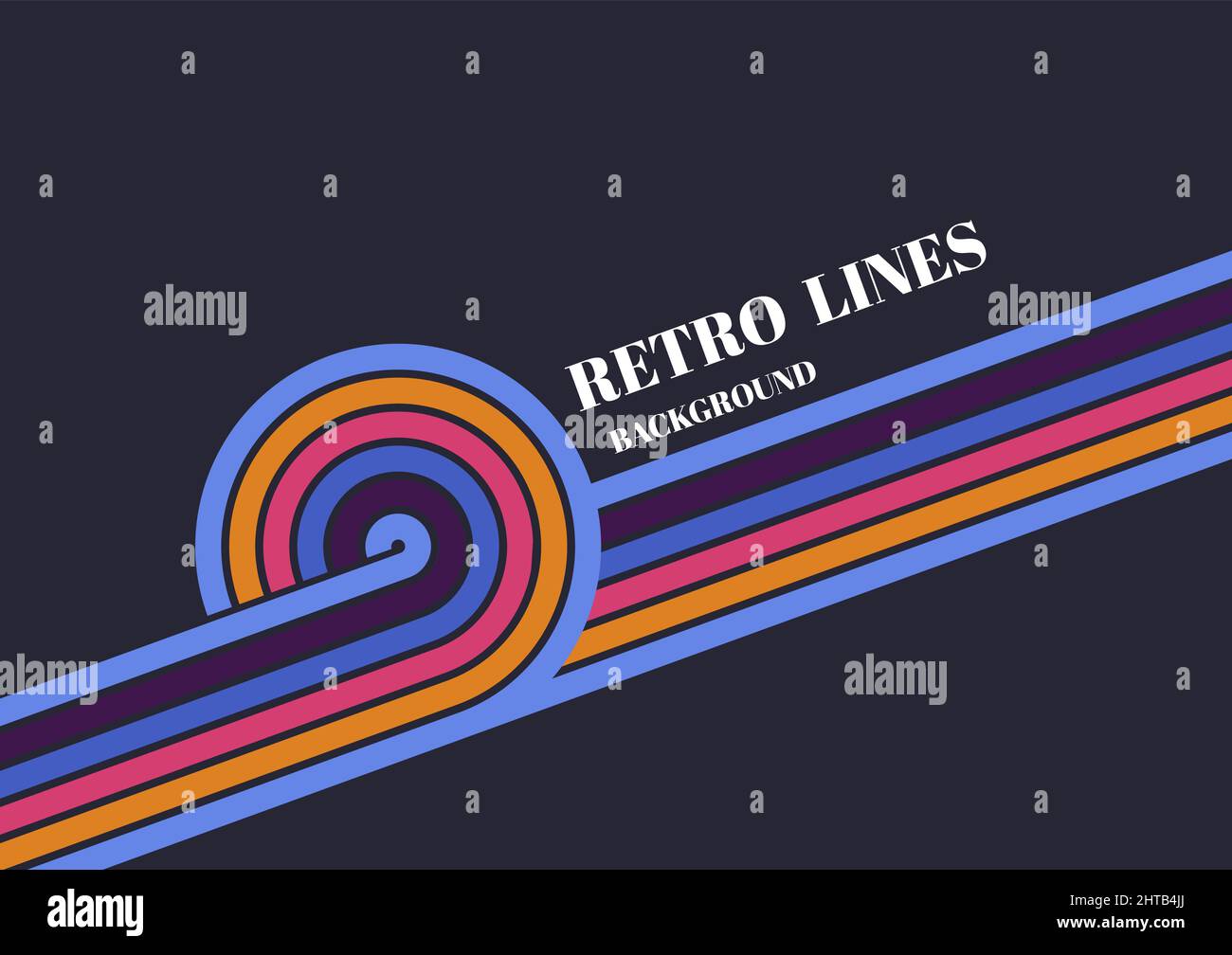 Abstract retro design of colourful artwork decorative template. Simple ...