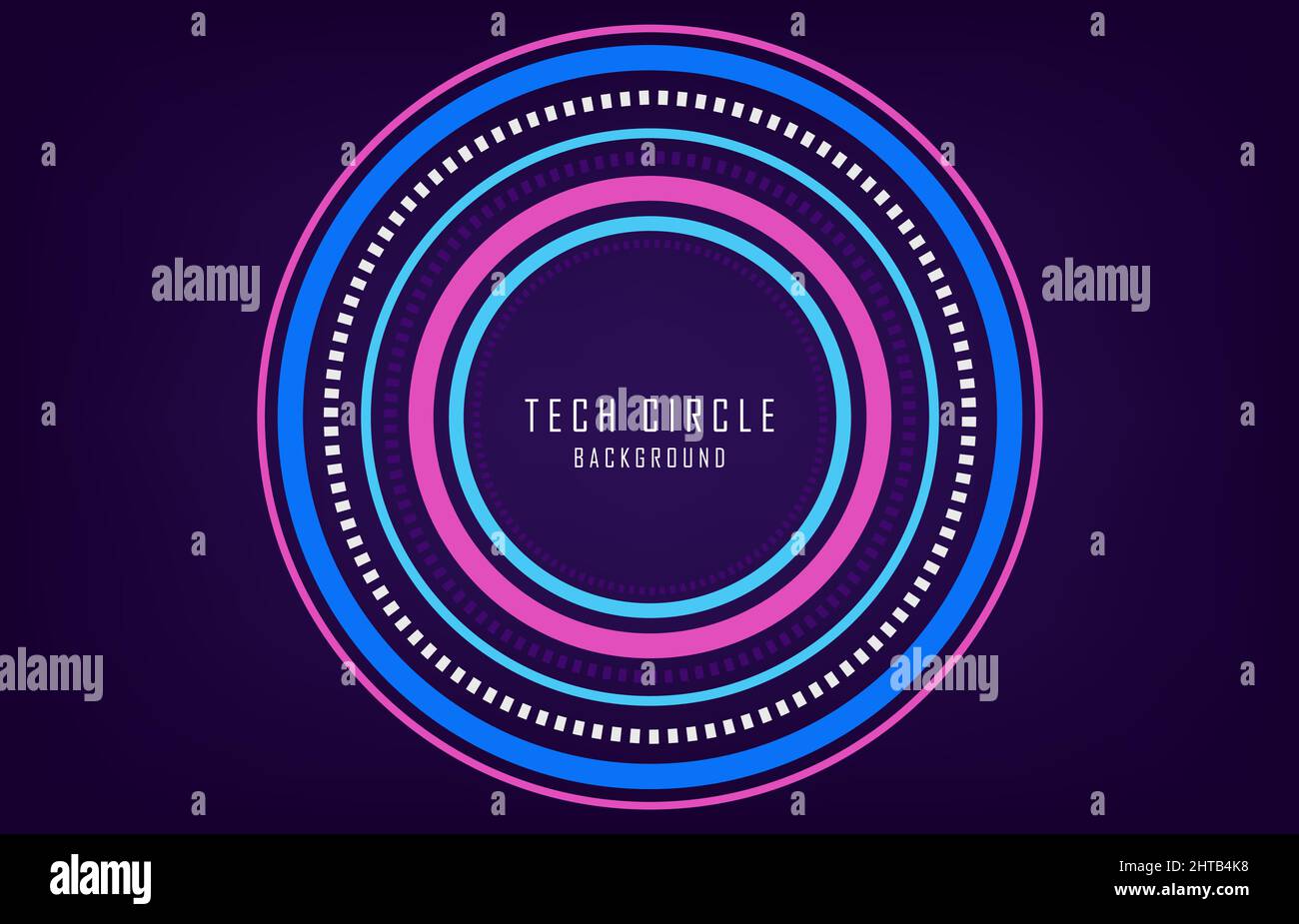 Abstract tech circle design artwork decorative template. Overlapping ...