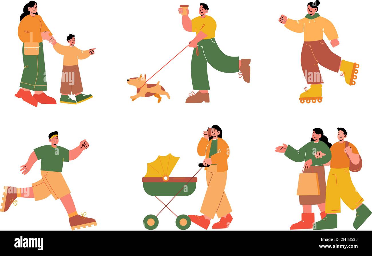 People shopping in outdoor Cut Out Stock Images & Pictures - Alamy