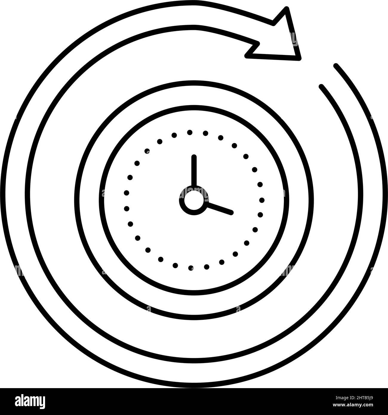 running time line icon vector illustration sign Stock Vector Image ...