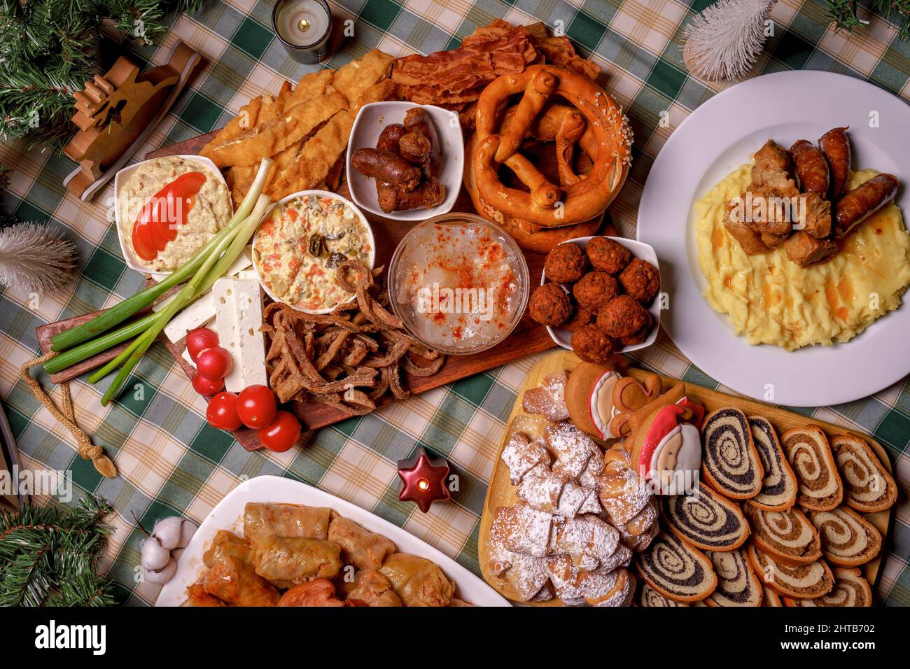 Christmas background kitchen table hi-res stock photography and images ...