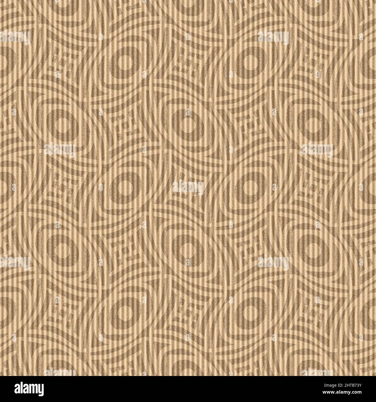 Ecru recycled corrugated pulp card paper texture. Ribbed plain neutral ...