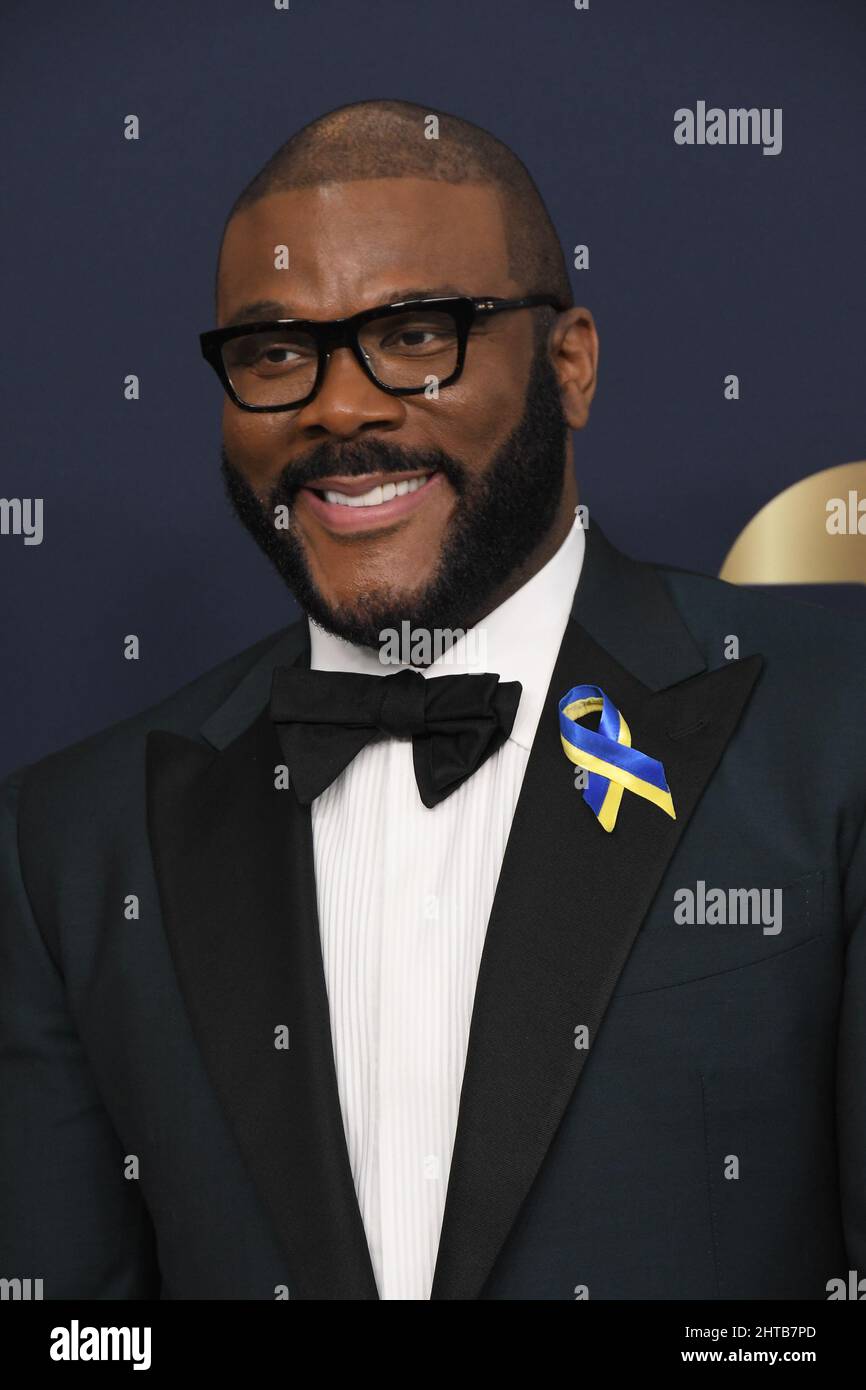 Los Angeles, USA. 27th Feb, 2022. Tyler Perry arrives at the 28th ...