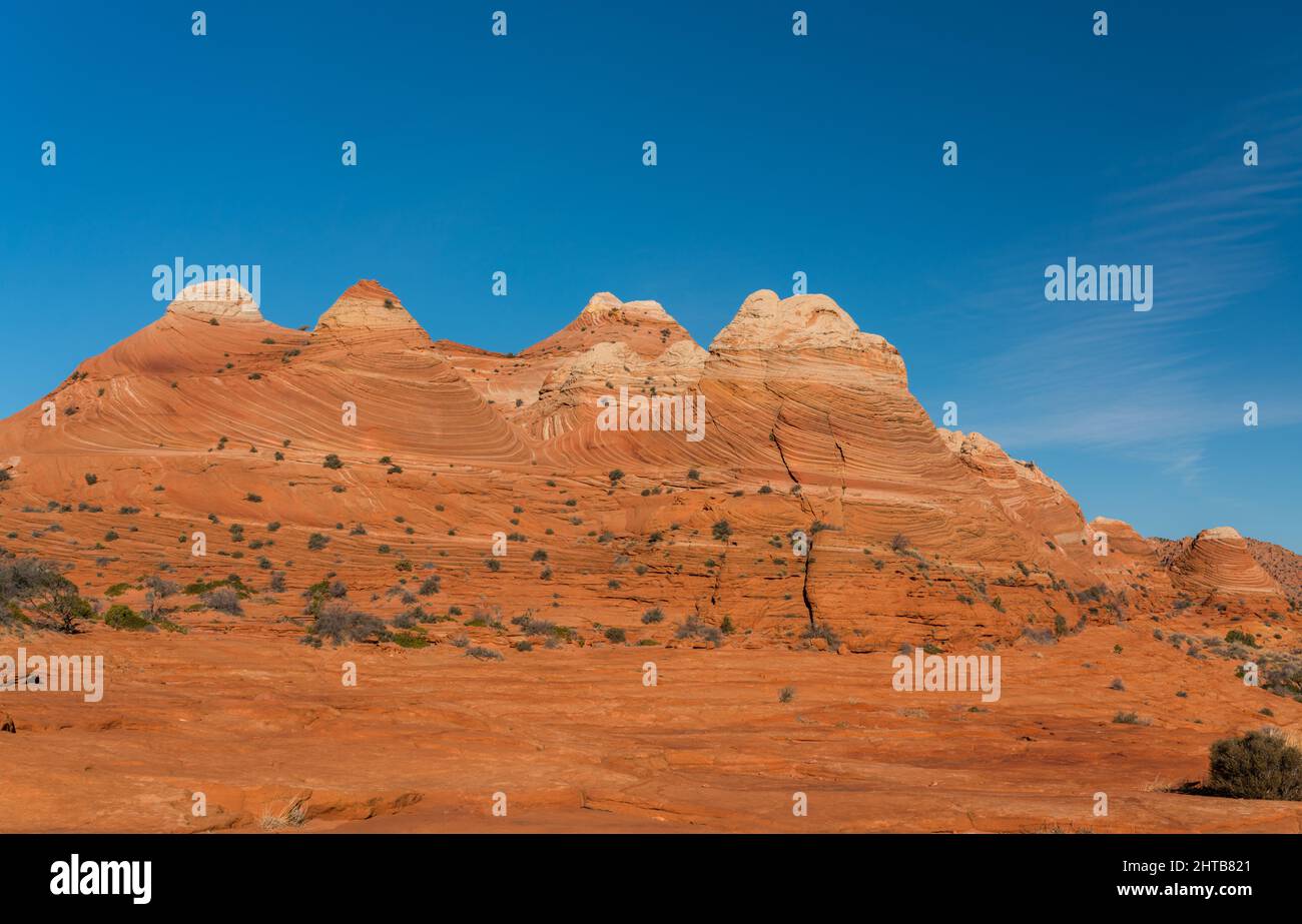 Natural view of the Coyote Buttes in Utah, Arizona, USA Stock Photo - Alamy