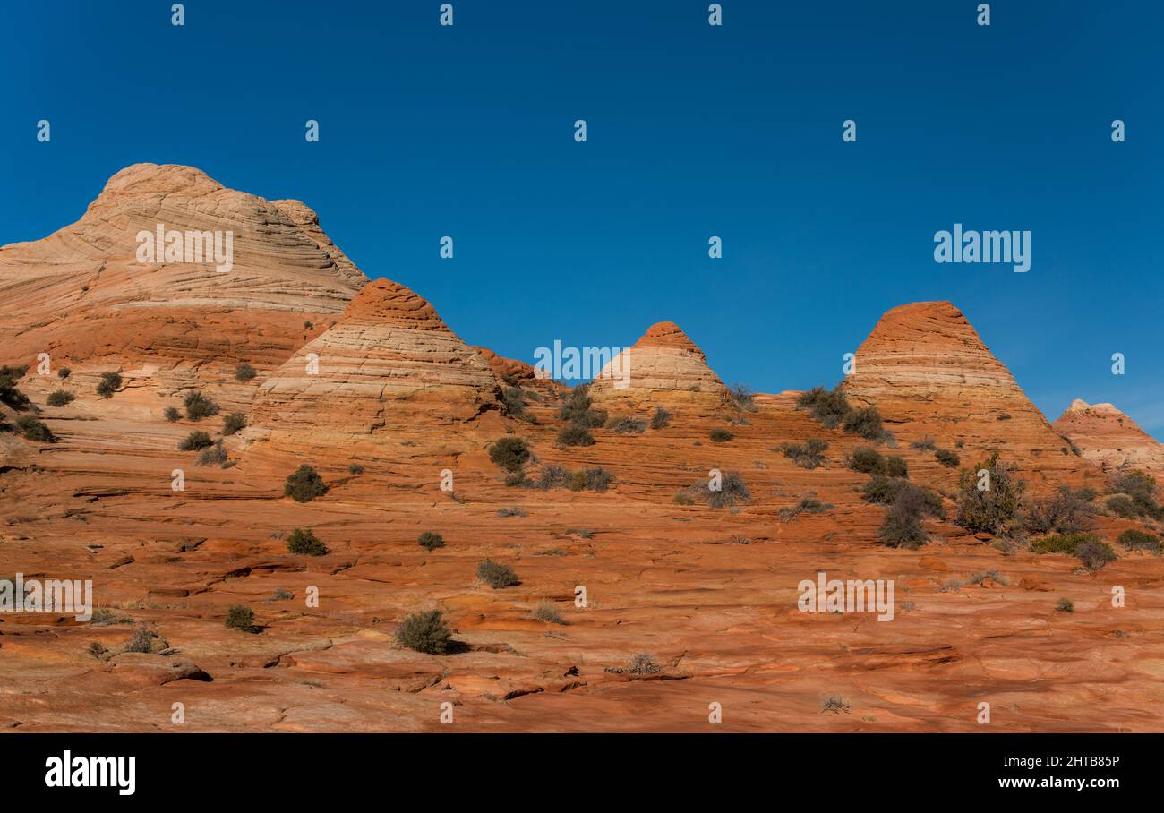 Natural view of the Coyote Buttes in Utah, Arizon, USA Stock Photo - Alamy