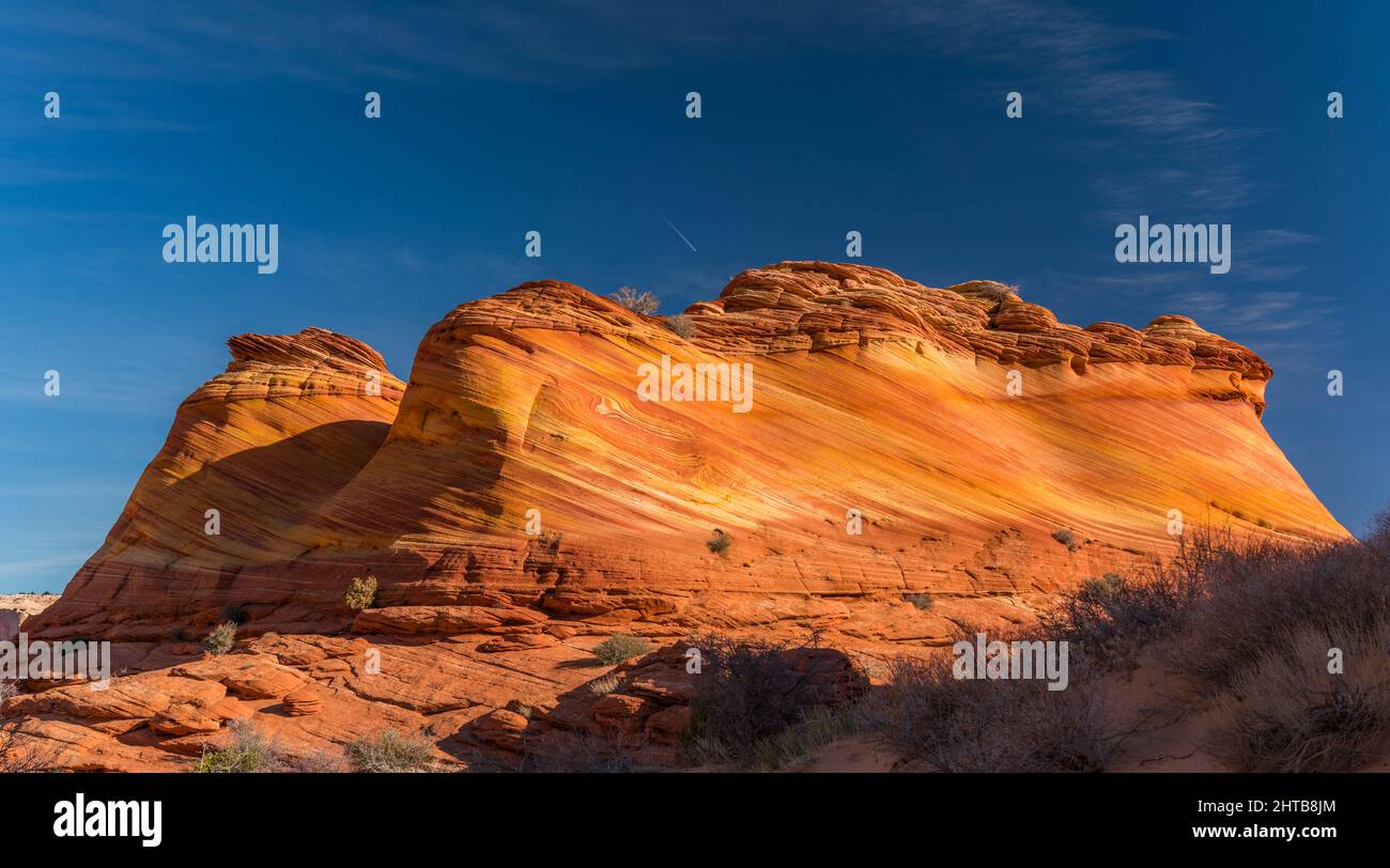 Natural view of the Coyote Buttes in Utah, Arizona, USA Stock Photo - Alamy