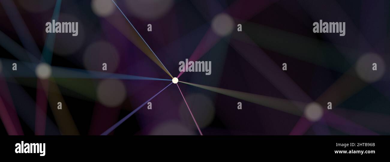 Abstract illustration of connected dots representing communication ...