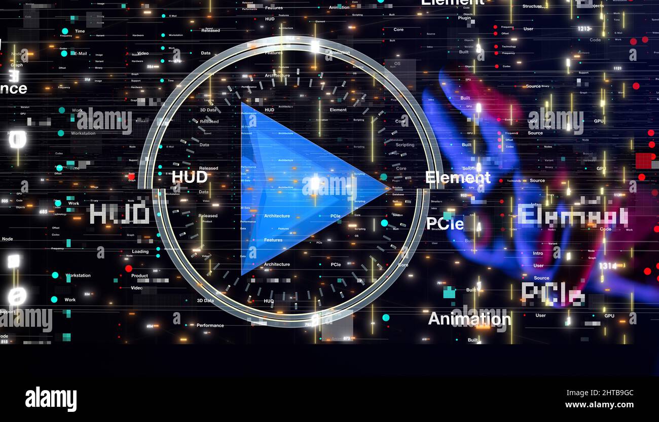 3D rendered tech background Stock Photo - Alamy