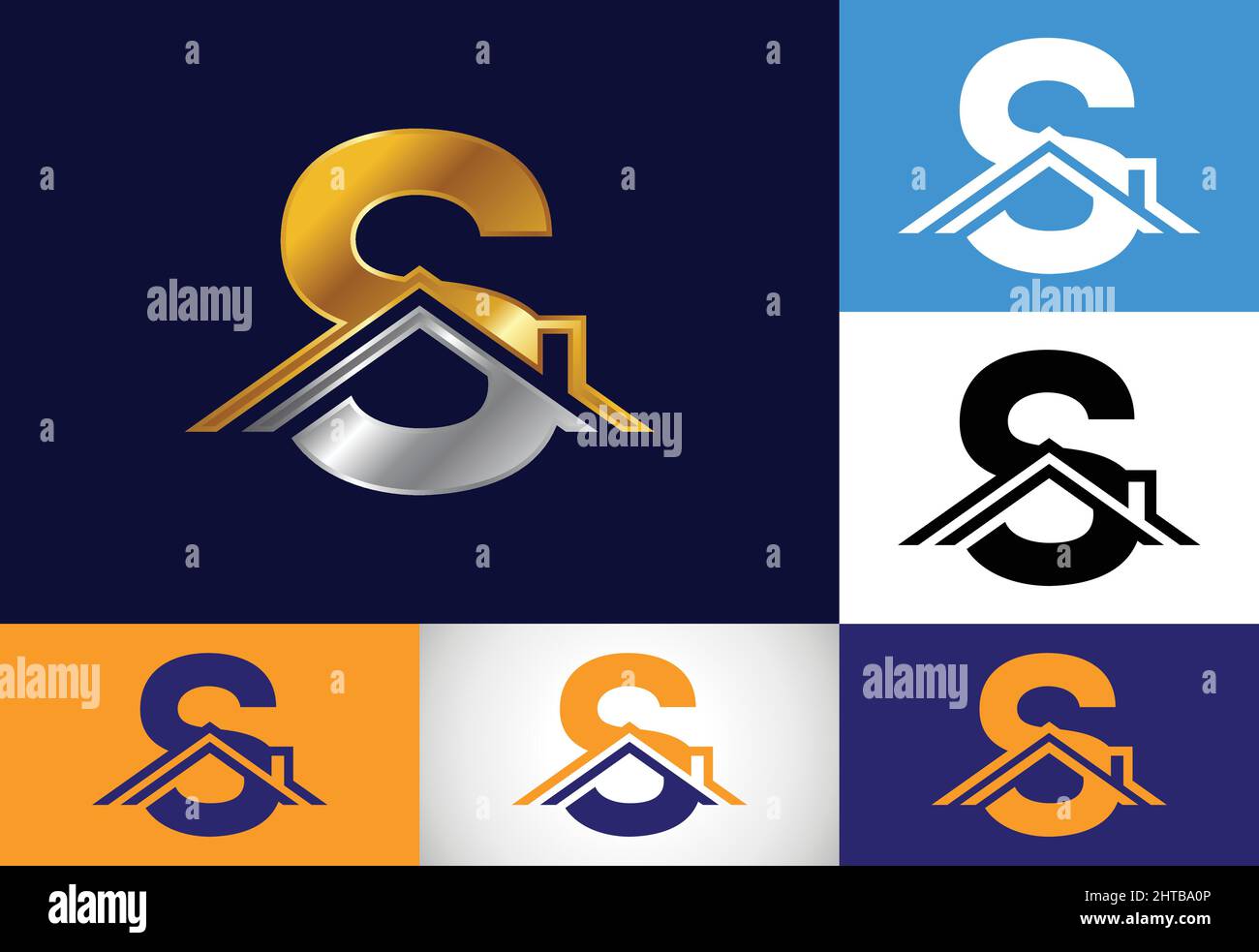 S letter roof shape Stock Vector Images - Alamy