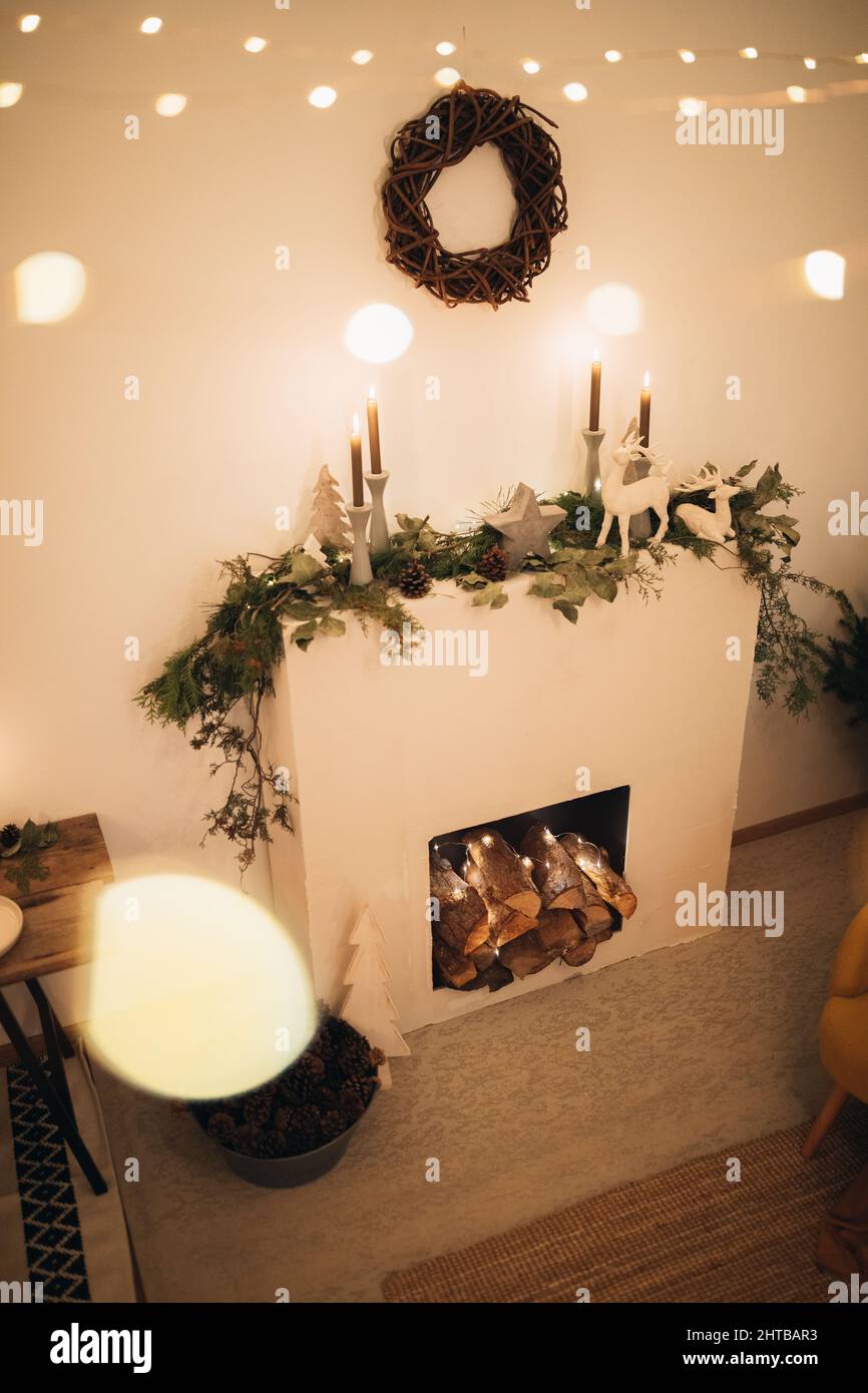 Closeup of different decorations in a house Stock Photo - Alamy