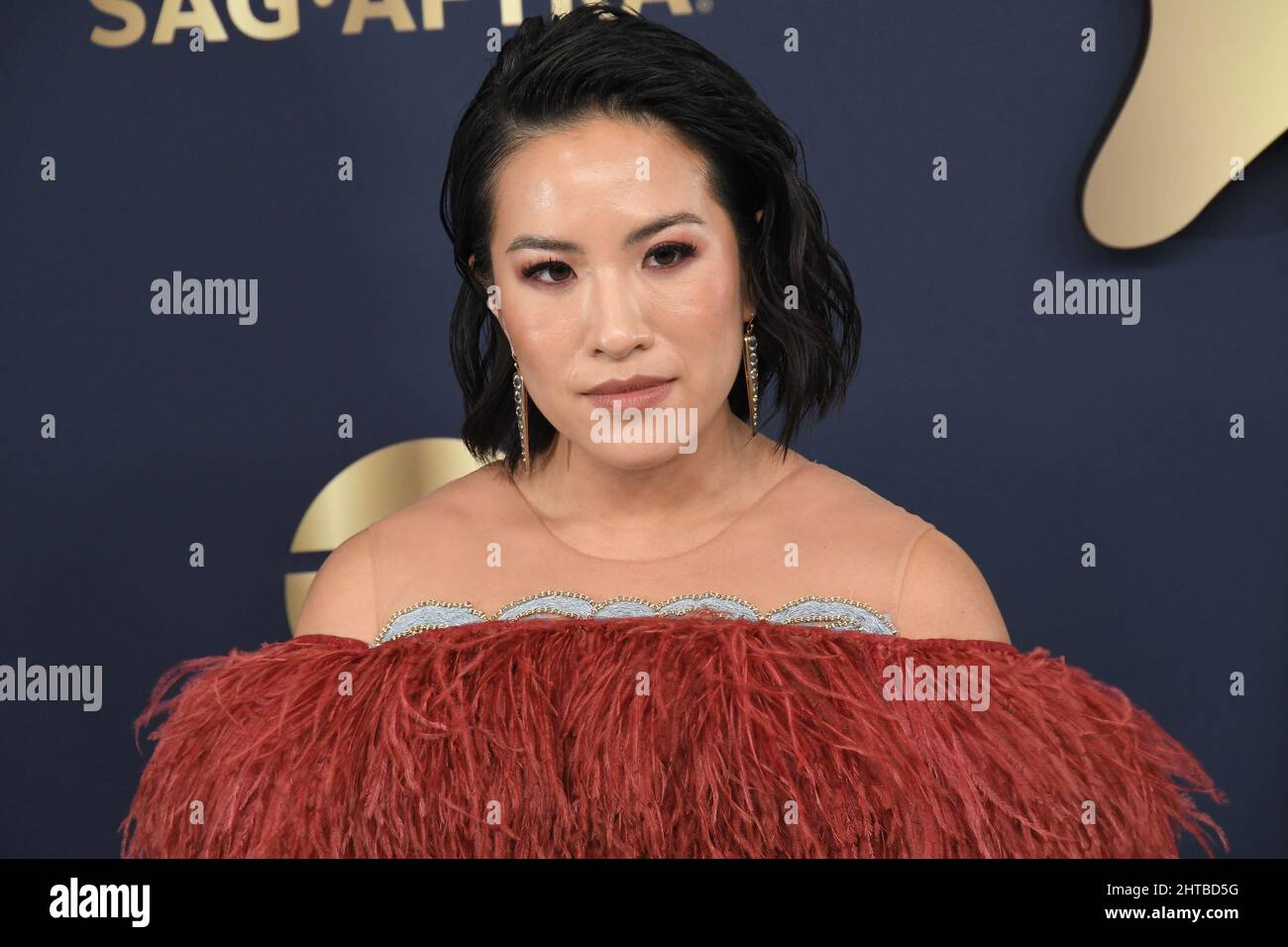 Los Angeles, USA. 27th Feb, 2022. Melissa Tang arrives at the 28th ...