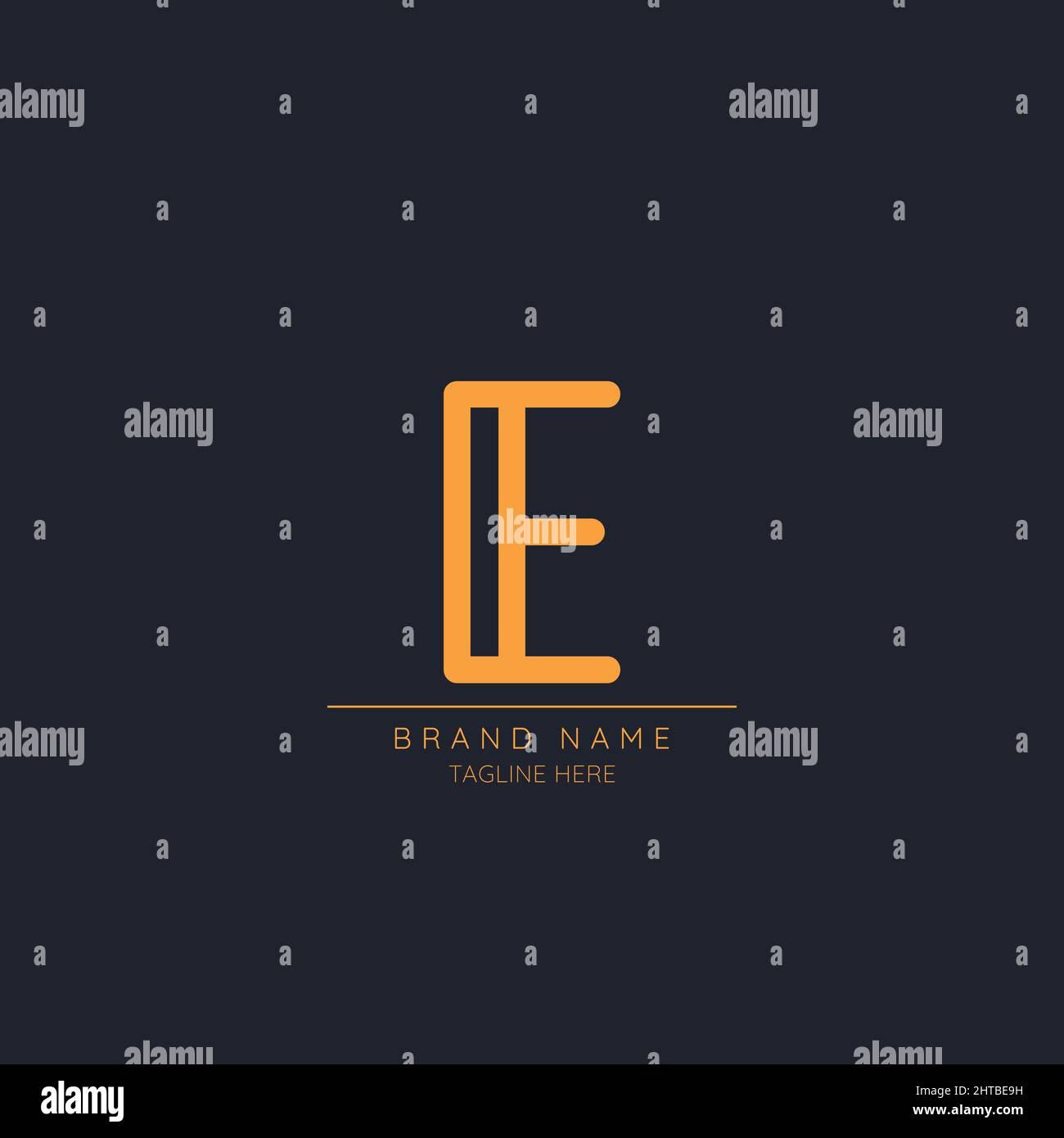 Modern initial letter E logo icon Stock Vector Image & Art - Alamy