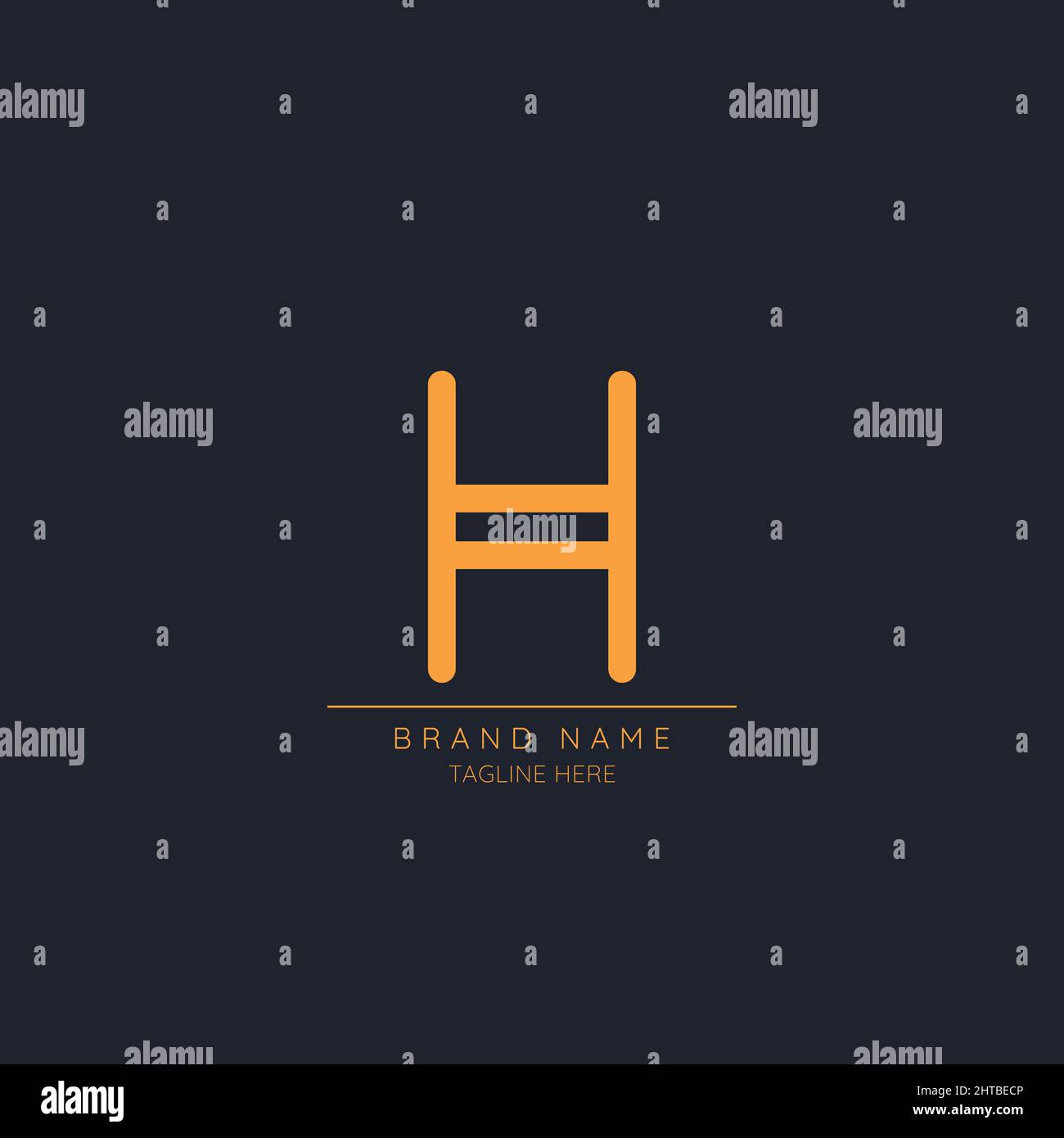 Modern initial letter H logo icon Stock Vector Image & Art - Alamy
