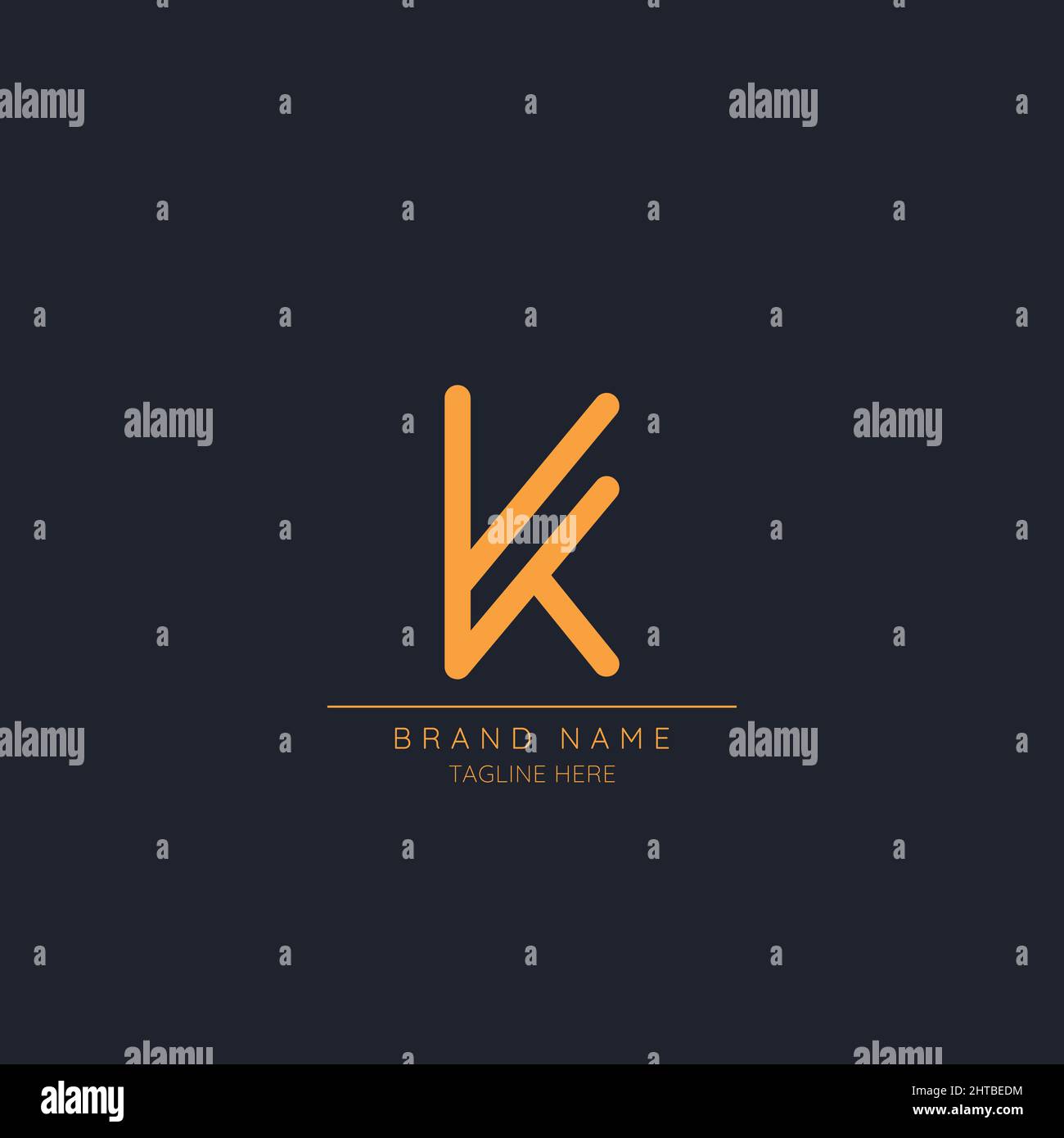 Modern initial letter K logo icon Stock Vector Image & Art - Alamy