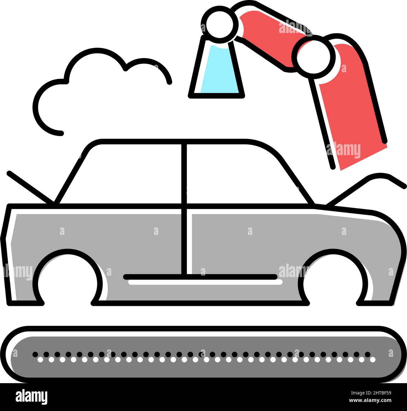 anti-corrosion treatment color icon vector illustration Stock Vector ...