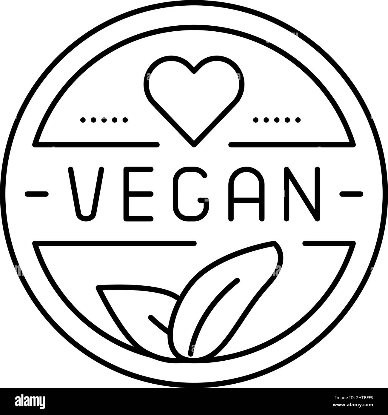 vegan cosmetic line icon vector illustration Stock Vector Image & Art ...