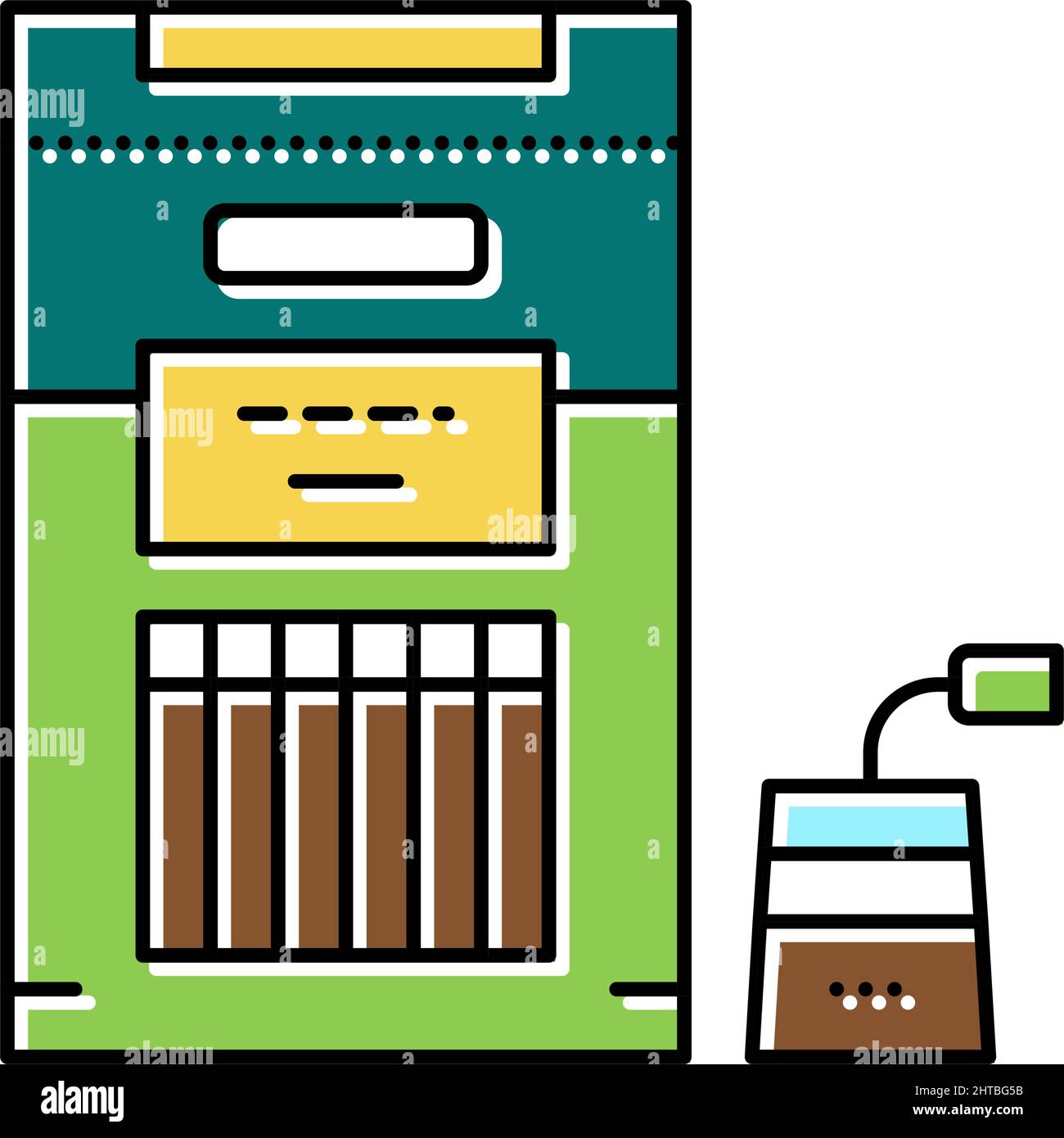 packaged tea color icon vector illustration Stock Vector Image & Art ...