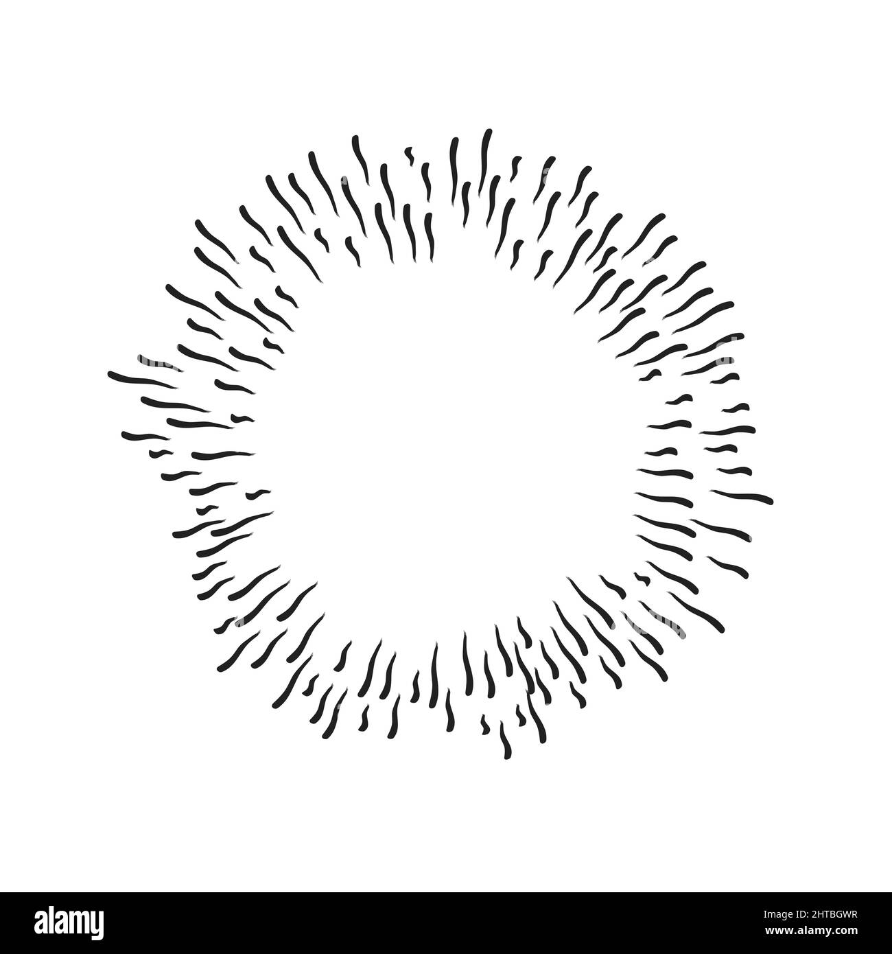 Hand drawn starburst doodle explosion vector illustration isolated on ...