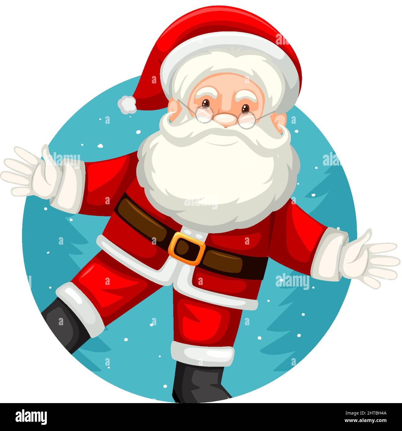 Christmas theme with Santa illustration Stock Vector Image & Art - Alamy