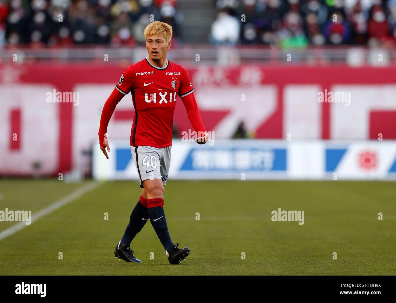 Kashima Stadium, Ibaraki, Japan. 26th Feb, 2022. Yuma Suzuki (Antlers ...