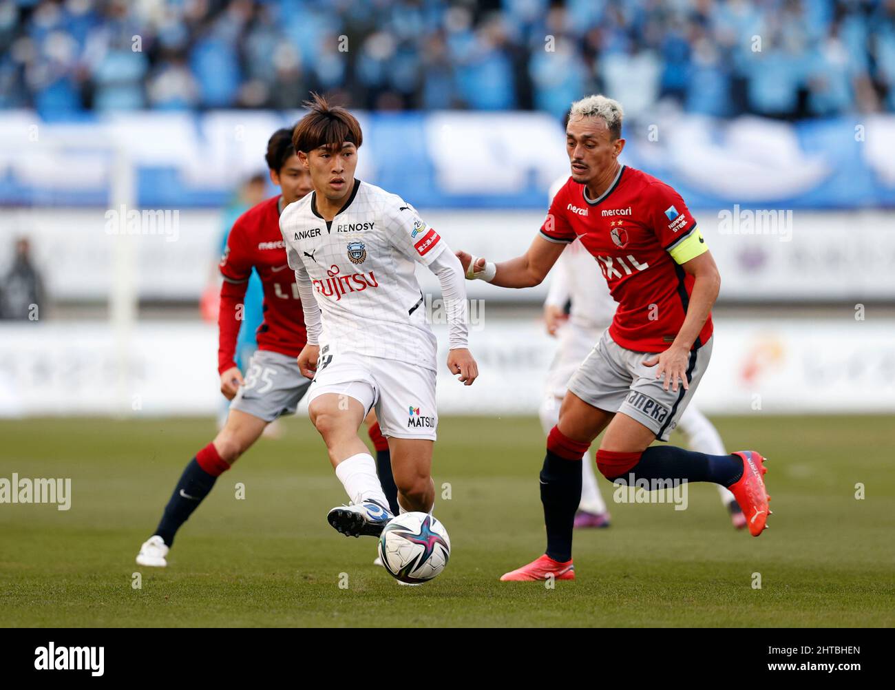Kashima Stadium, Ibaraki, Japan. 26th Feb, 2022. Daiya Tono (Frontale ...