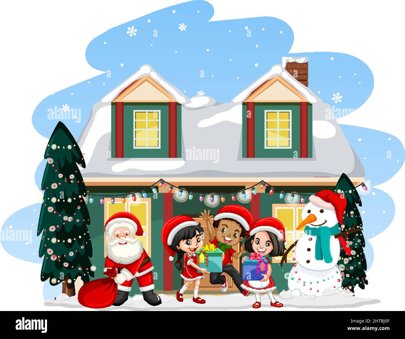 Child in front fireplace Stock Vector Images - Alamy