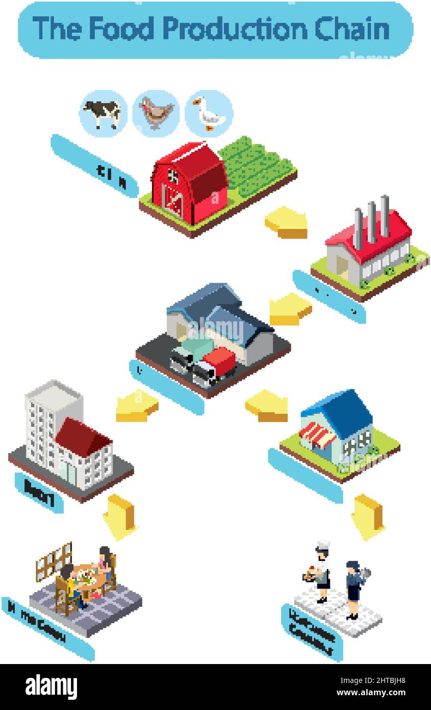 Diagram of supply chain management illustration Stock Vector Image ...