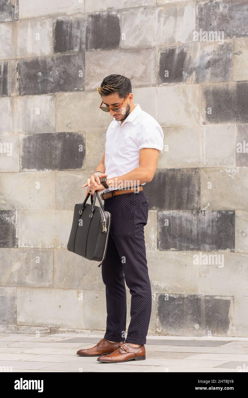 Closeup of a young enterprising man, striving for his business Stock ...