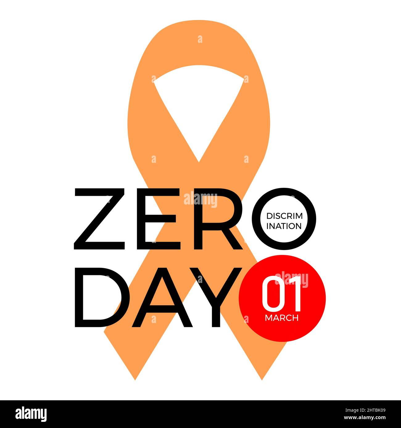 a design for celebrating zero discrimination day, march 1st. vector ...