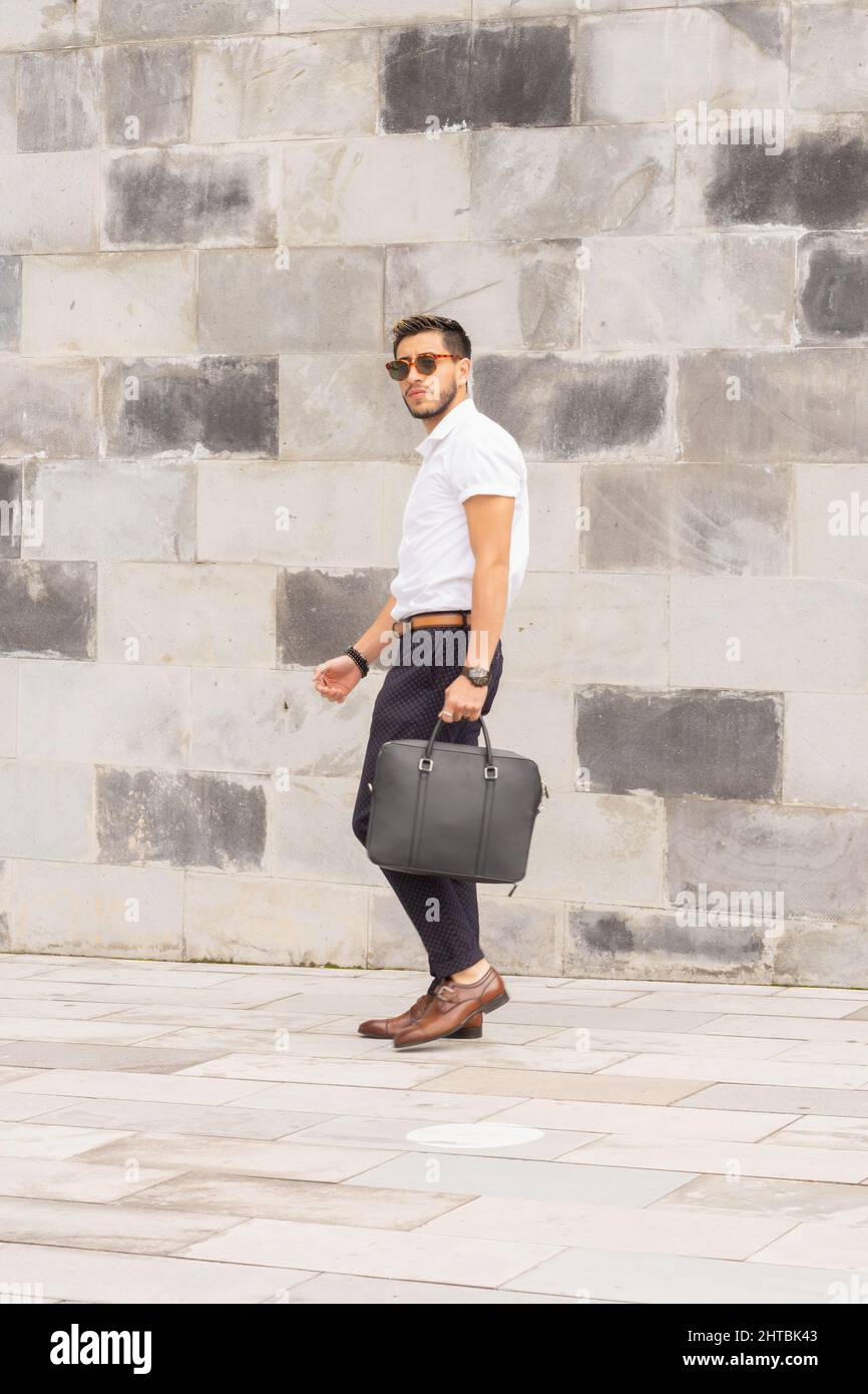 Closeup of a young enterprising man, striving for his business Stock ...
