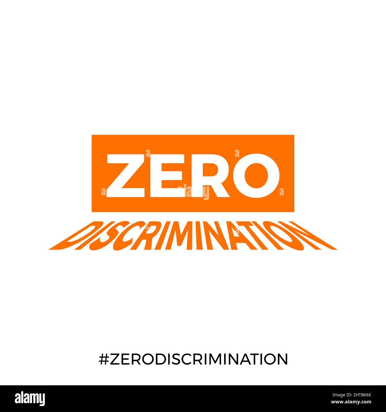 a design for celebrating zero discrimination day, march 1st. vector ...
