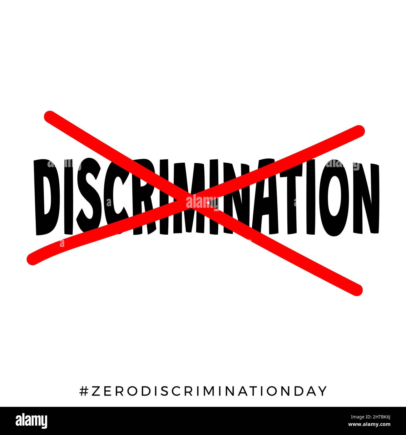 a design for celebrating zero discrimination day, march 1st. vector ...