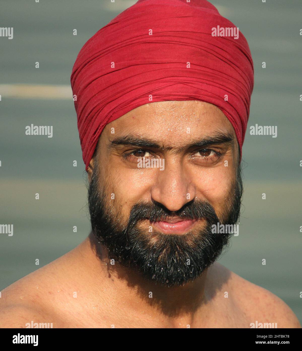 Portrait of a man in India on a blurred background Stock Photo - Alamy