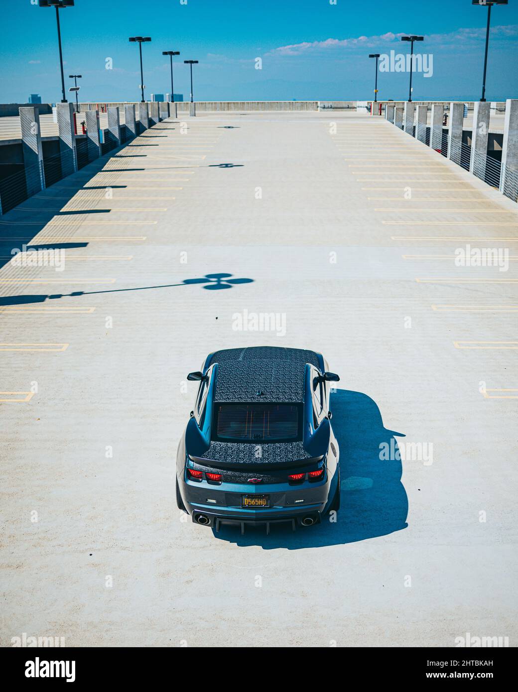 Aerial view of Chevrolet Camaro Stock Photo - Alamy