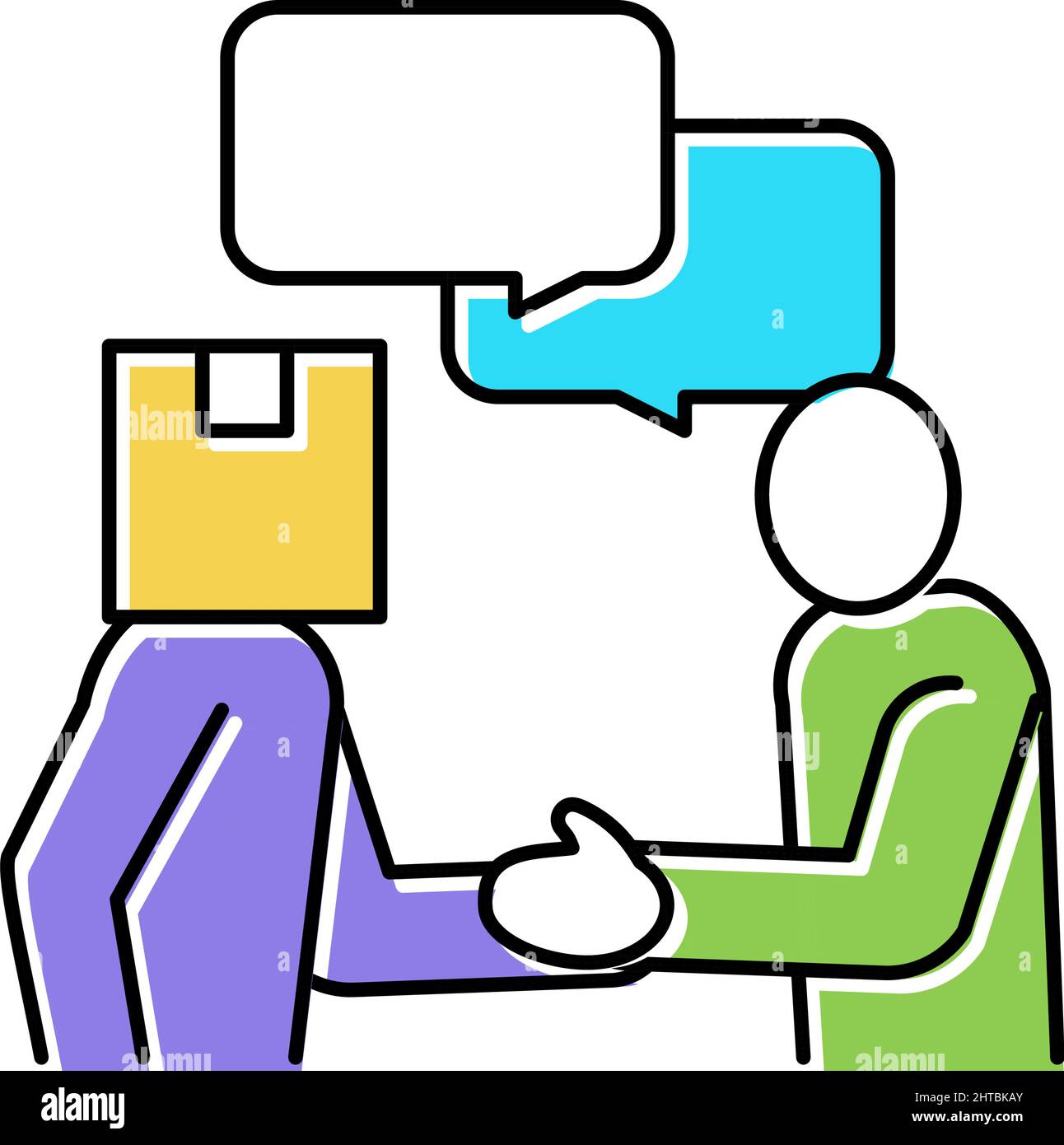 Hello new job Stock Vector Images - Alamy