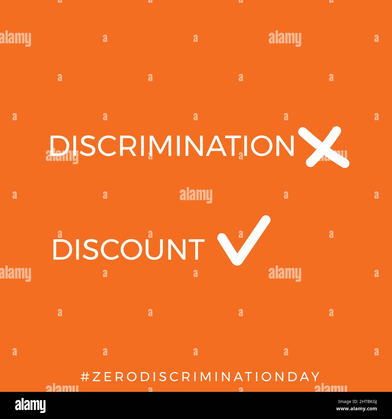 a design for celebrating zero discrimination day, march 1st. vector ...