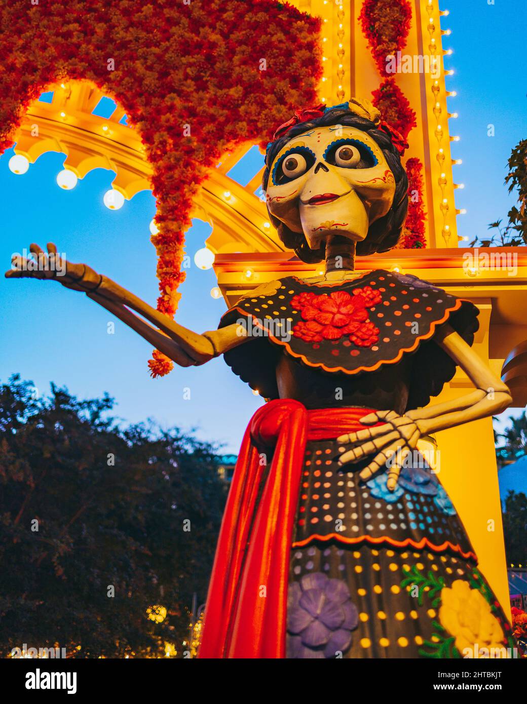 Closeup of the Day of the Dead character from Coco movie inside of ...