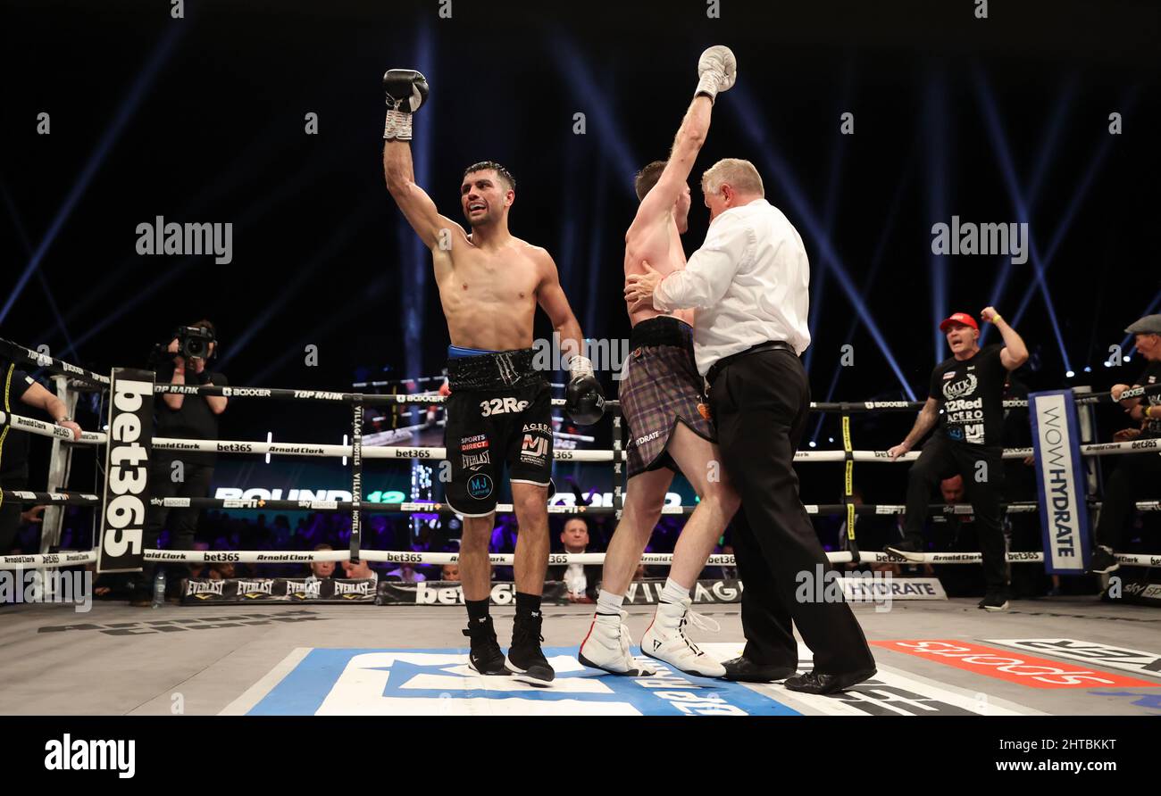 Jack Catterall raises his arm at the end of the fight thinking he has ...