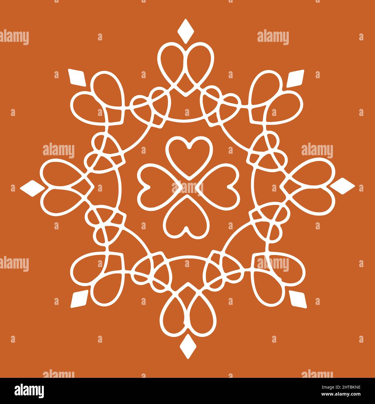 Sketch of colorful Mandala or Rangoli outline editable illustration ...