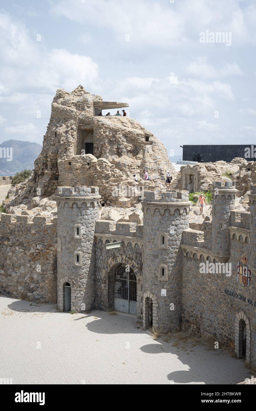 View of ruins of an old Spanish defensive coastal castle Stock Photo ...